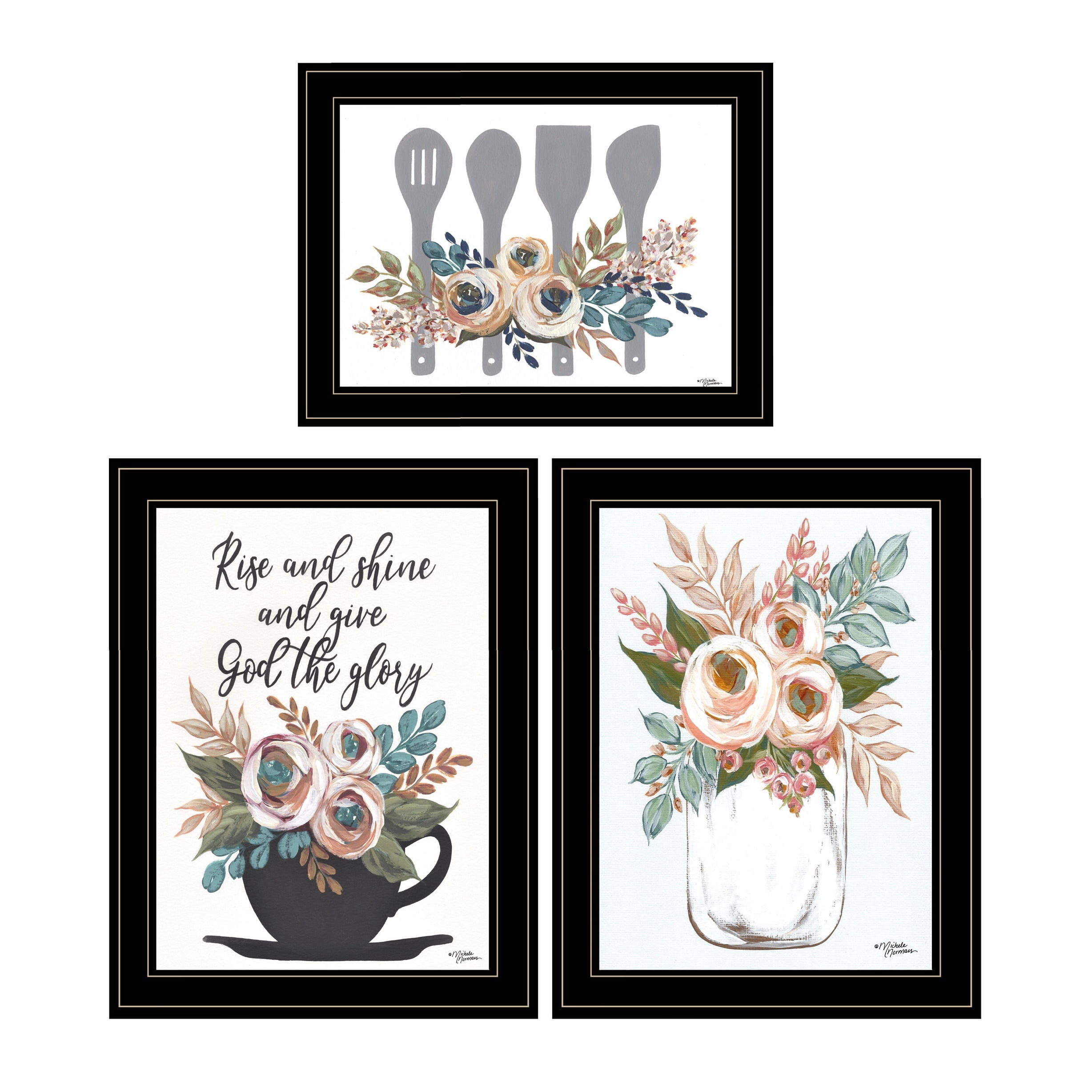 Rise & Shine Kitchen Collection by Michele Norman Print Wall Art ...
