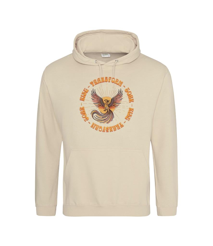 Rise Transform Soar Phoenix Inspiration Quote Firebird Hoodie, for men ...