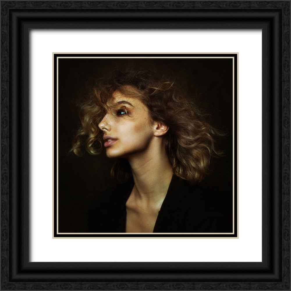 Rise, Zachar 26x26 Black Ornate Wood Framed with Double Matting Museum ...