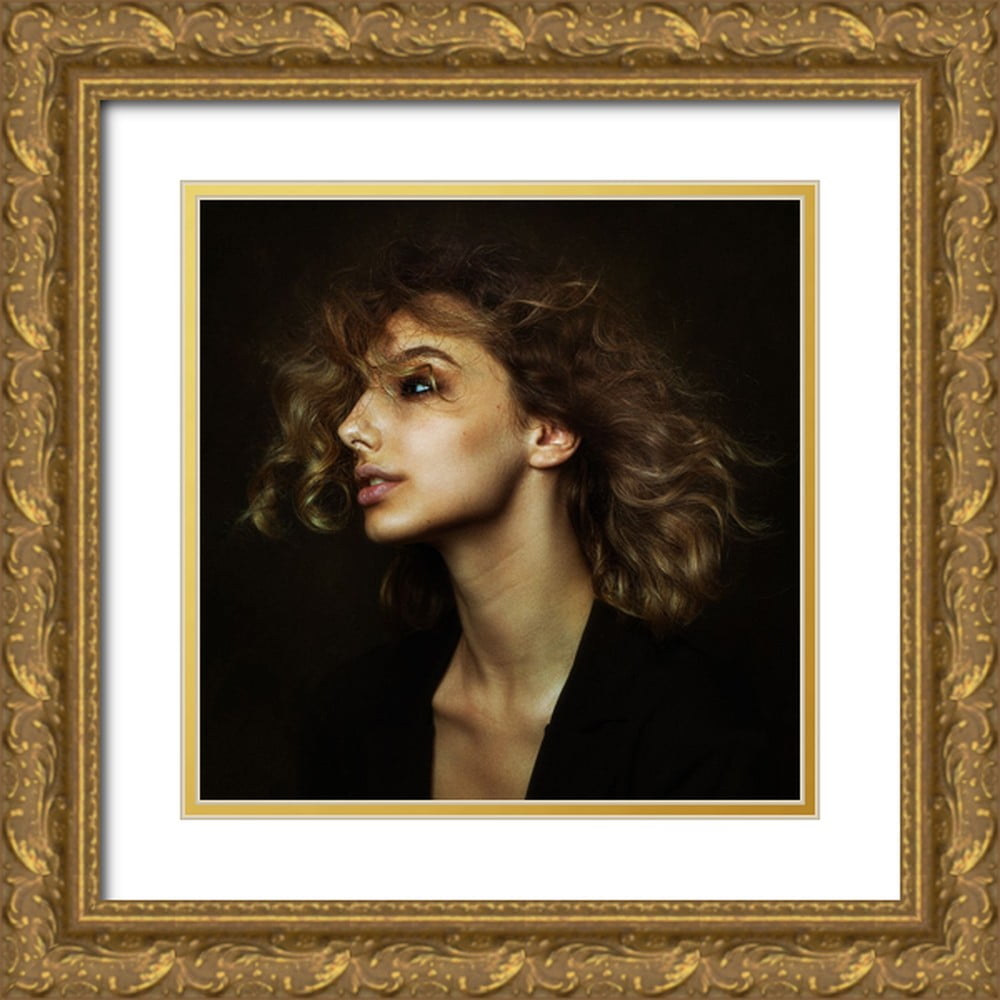 Rise, Zachar 26x26 Gold Ornate Wood Framed with Double Matting Museum ...
