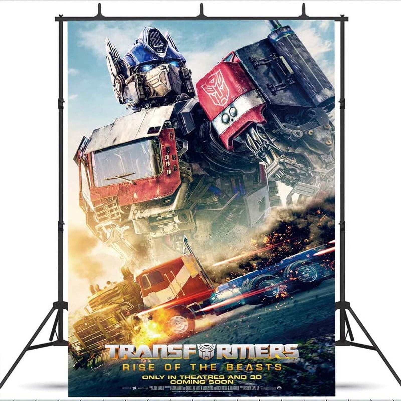 Rise of the Beast Transformers Birthday Party Supplies Banner Backdrop ...