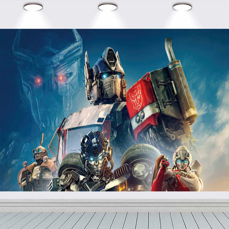 Rise of the Beasts Transformers Backdrop Taspestry Banner Party ...