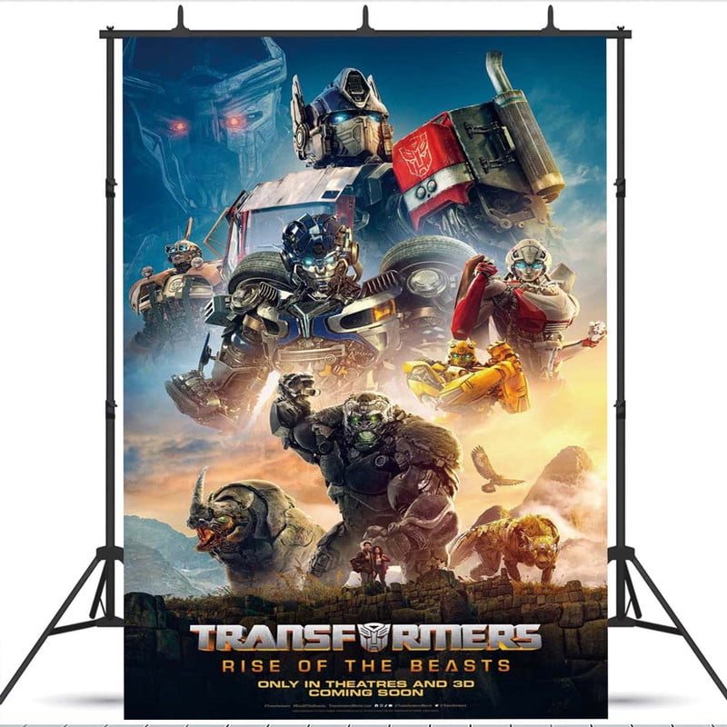 Rise of the Beasts Transformers Party Supplies Backdrop Banner Poster ...