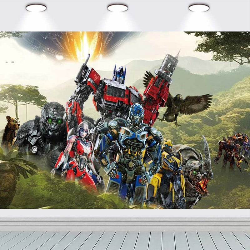 Rise of the Beasts Transformers Poster Wall Decor Birthday Banner ...