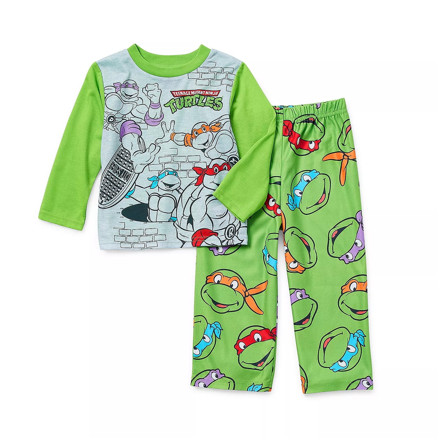 Rise of the TMNT Raphael Toddler Boys Pajama Set, Polyester, Size 3T - Walmart.com