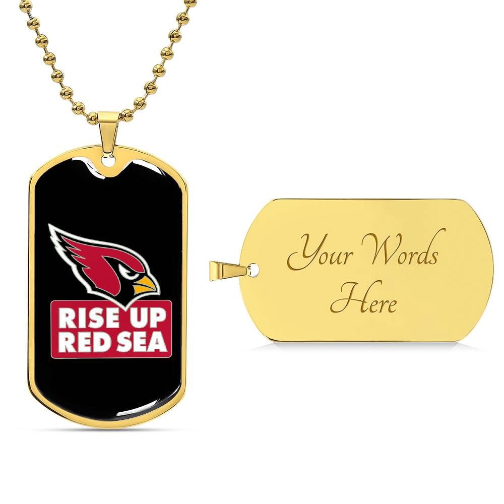 Rise up red sea dog tag - Graphic Military Dog Tag Necklace (Optional ...