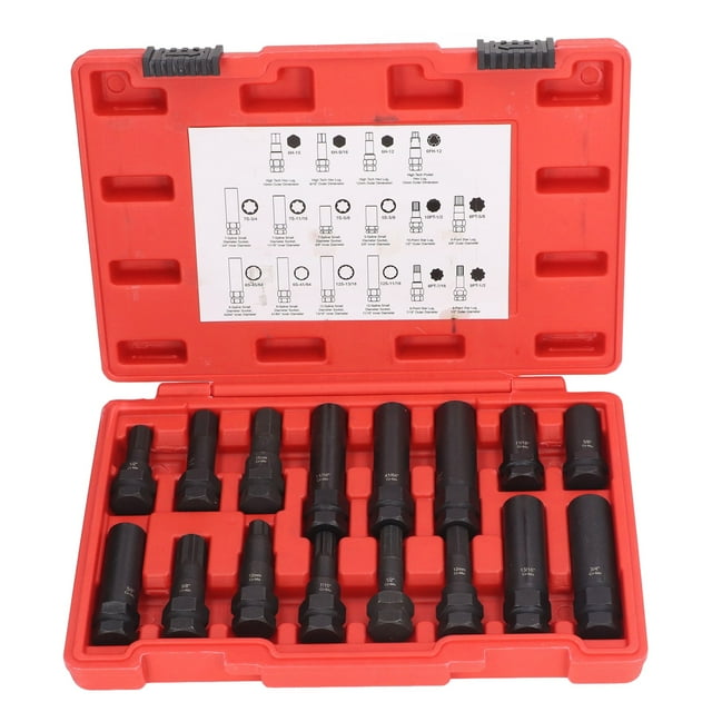 Risegun Locking Lug Nut Master Key Set, 16Pcs Wheel Lock Removal Kit ...