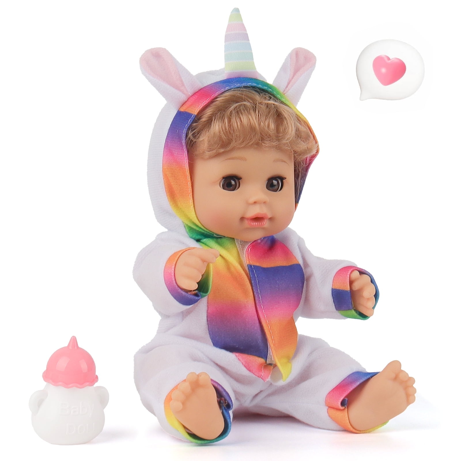 PayUSD Baby Dolls for Toddlers 11" Soft Interactive Dolls with Sounds ...
