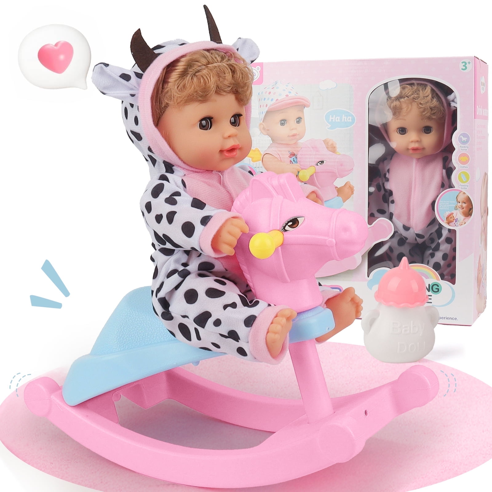 PayUSD Baby Dolls for Toddlers 11" Soft Interactive Dolls with Sounds ...