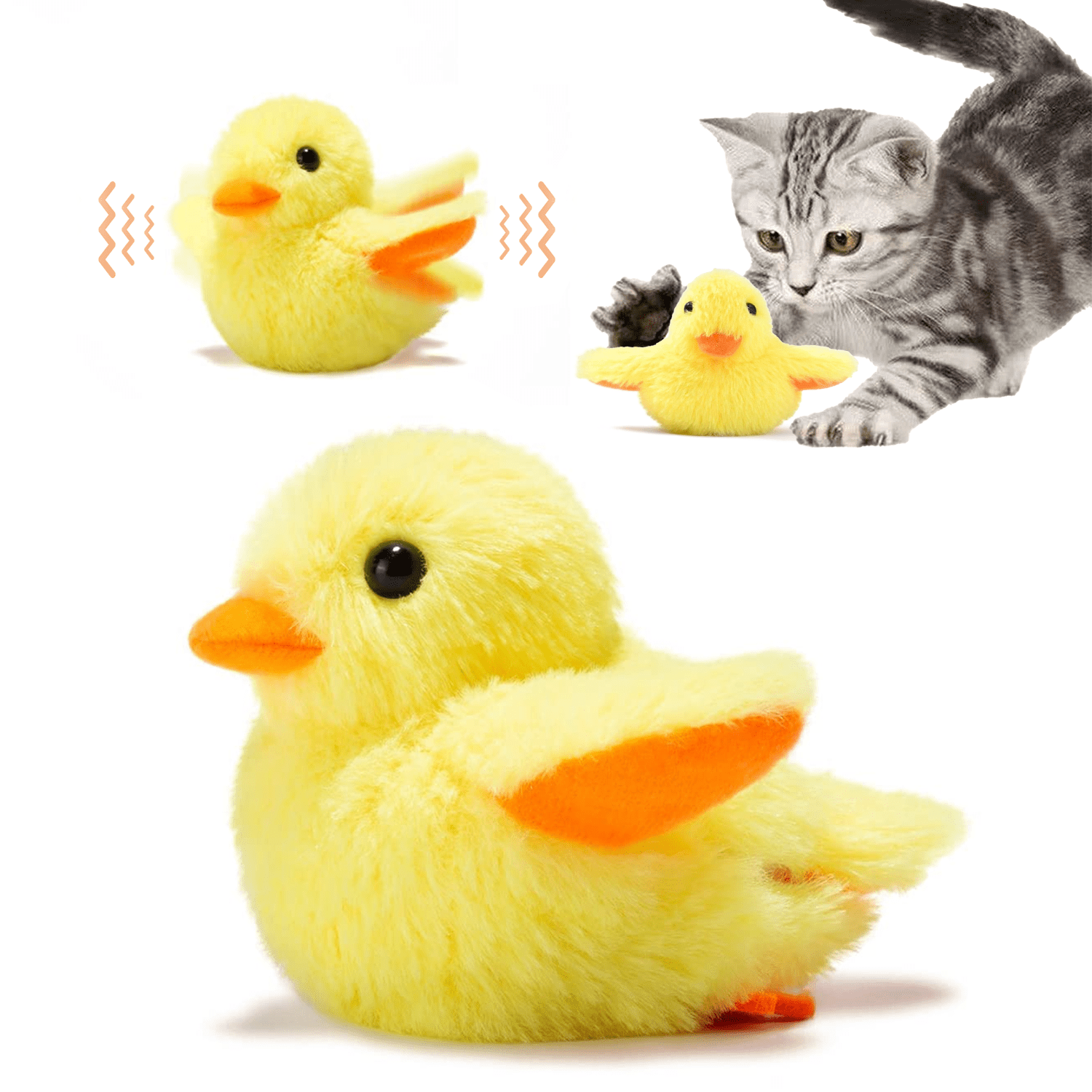 Risehigh Interactive Cat Toys for Indoor Cats Rechargeable Automatic ...