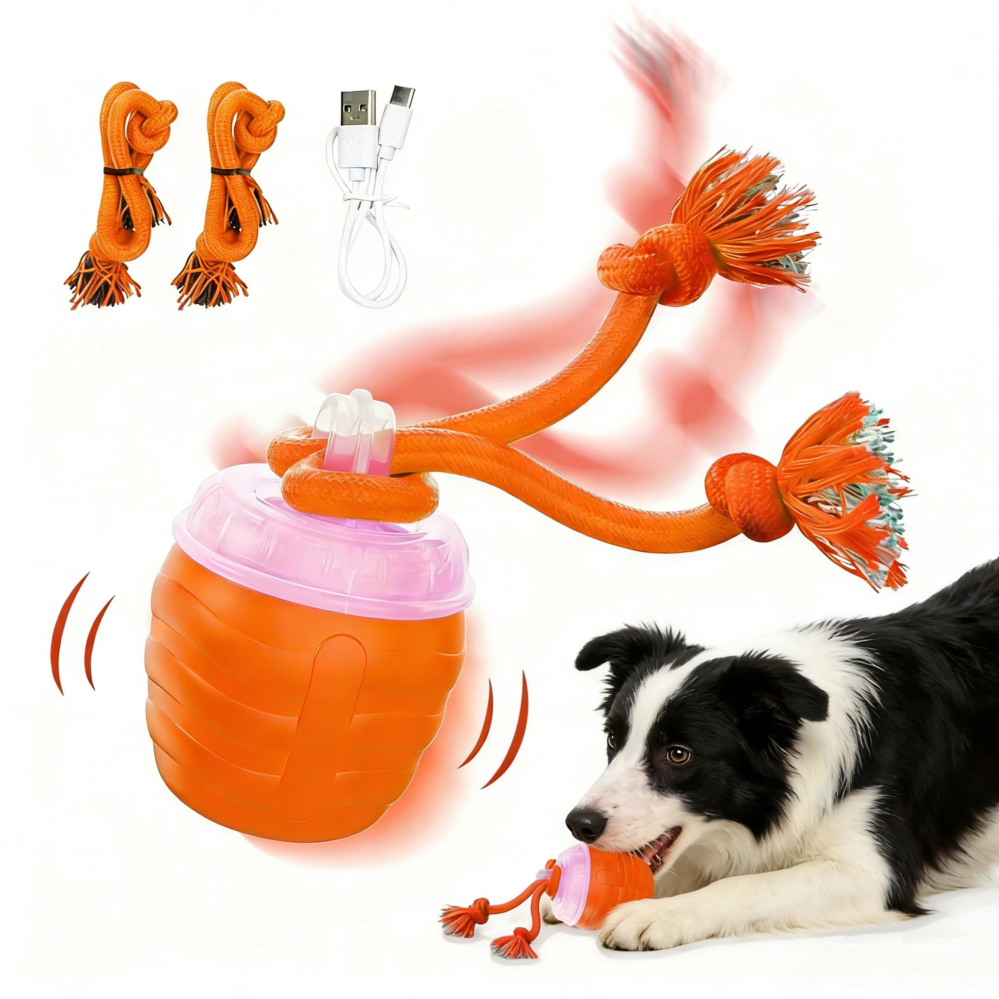 Risehigh Interactive Dog Toys, Motion Activated Balls for Small Medium ...