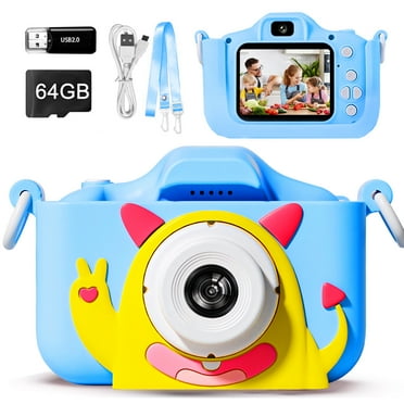 Camera for Kids, Kids Camera with Silicone Cover and 32GB SD Card 1080P ...