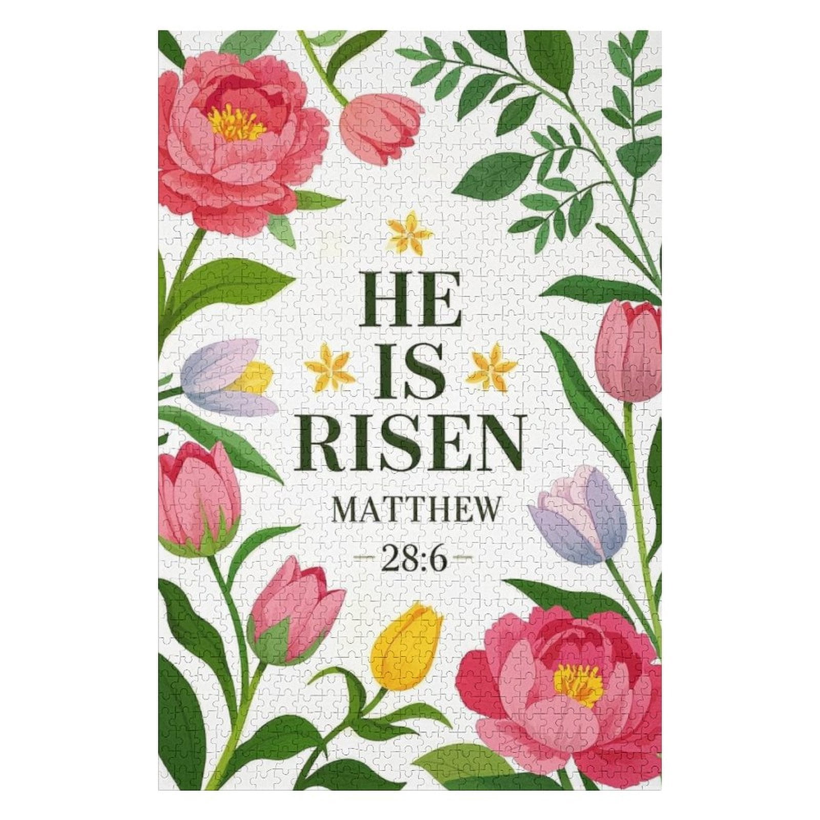 He Is Risen 1000 Piece Jigsaw Puzzle for Adults, Cozy Family Night and ...