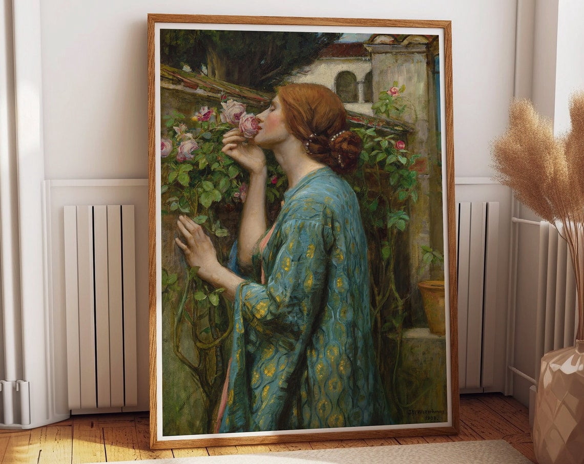 The Soul Of The Rose By John William Waterhouse 1903 Watercolor Art ...