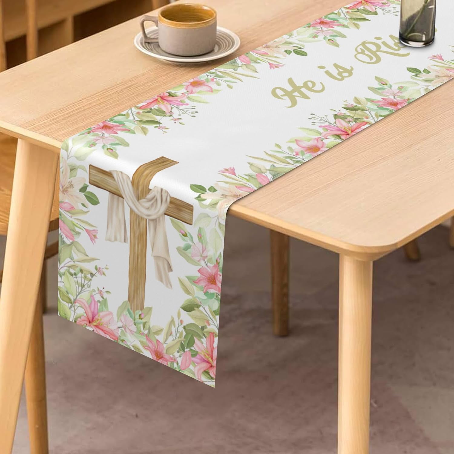 He is Risen Easter Table Runner,Easter Runner for Table,Resurrection of ...