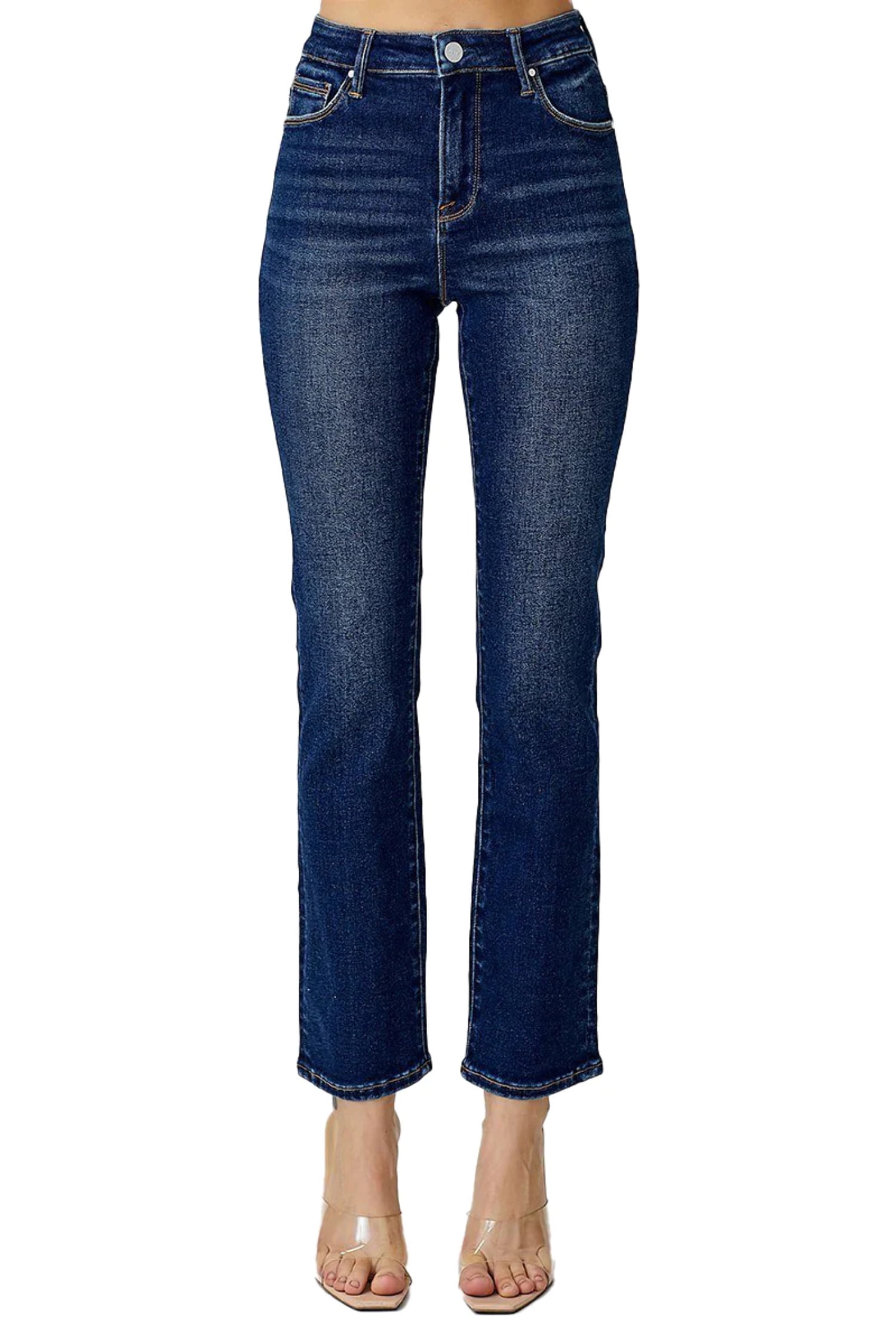 Risen Jeans - High Rise Ankle Slim Straight Jean - RDP5290 - Walmart.com