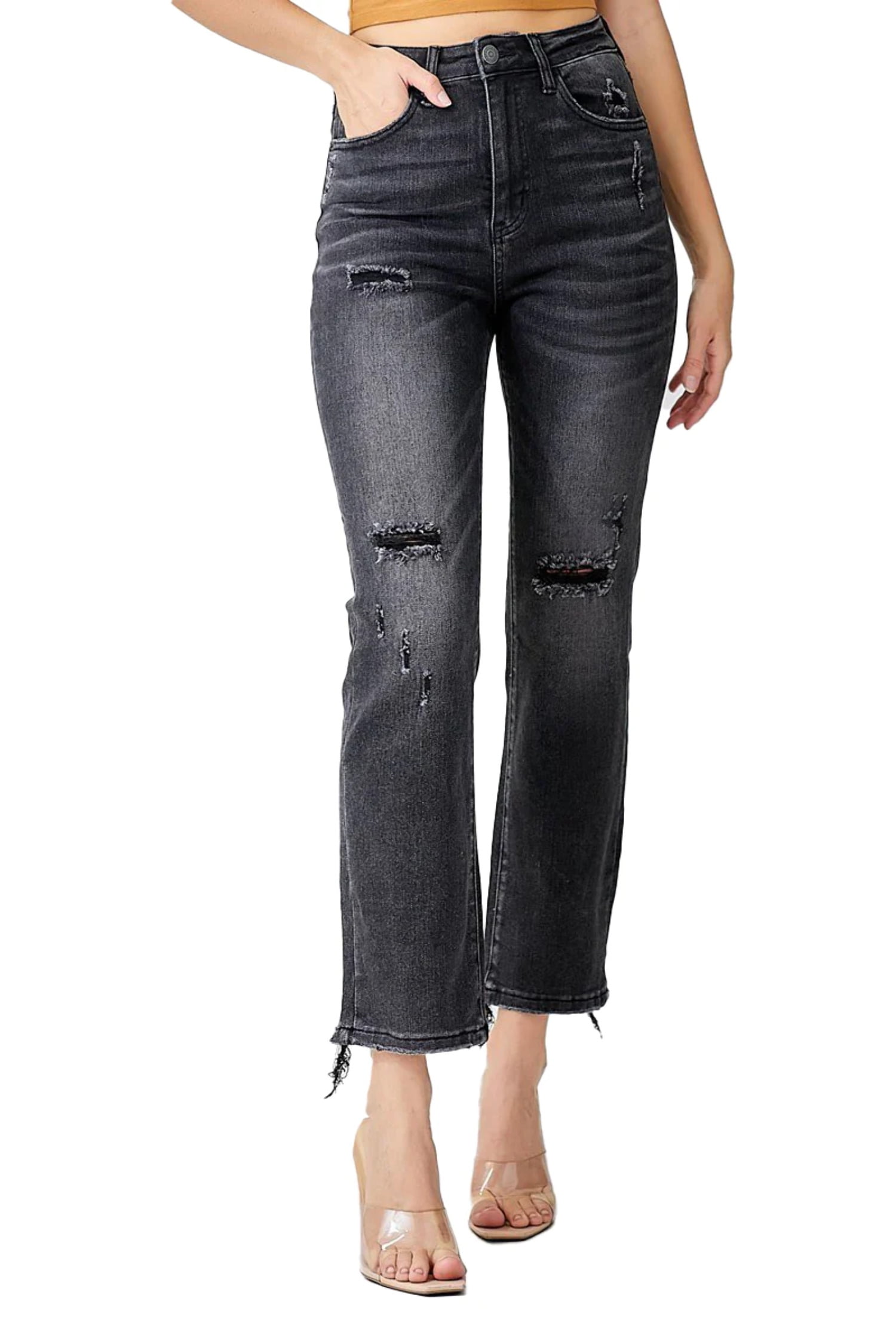 Risen Jeans - Vintage Washed Straight Leg Jeans- RDP1268 - Walmart.com