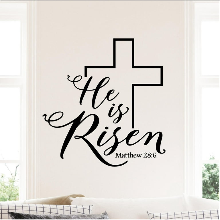 he is risen cross