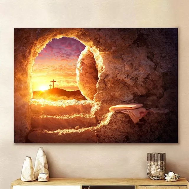He Is Risen Poster Empty Tomb Wall Art God Poster Wall Art Poster ...