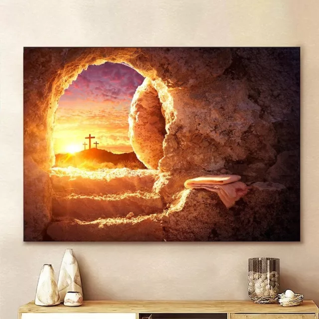 He Is Risen Poster Empty Tomb Wall Art God Poster Wall Art Poster ...