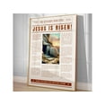 He Has Risen Poster Jesus Resurrection Story Wall Art The Tomb Is Empty ...