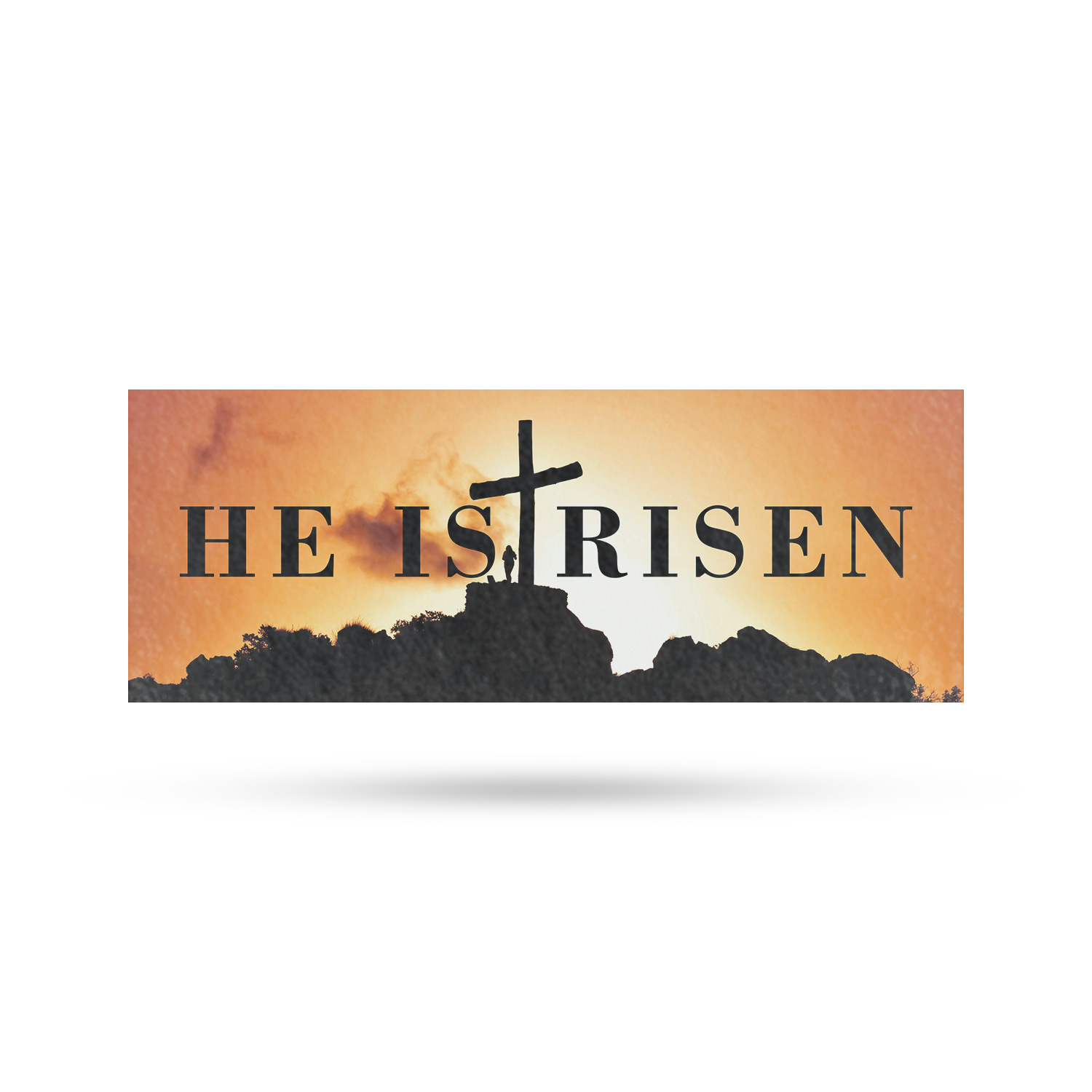 He is Risen Vinyl Decal 12 Inch x 5 Inch Weatherproof Heavy-Duty ...