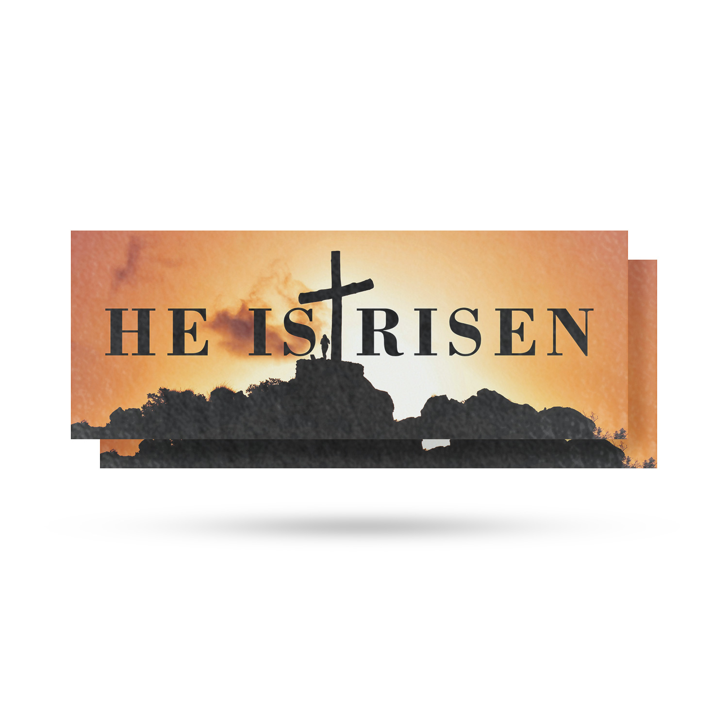He is Risen Vinyl Decal 2 Pack of 12 Inch x 5 Inch Weatherproof Heavy ...