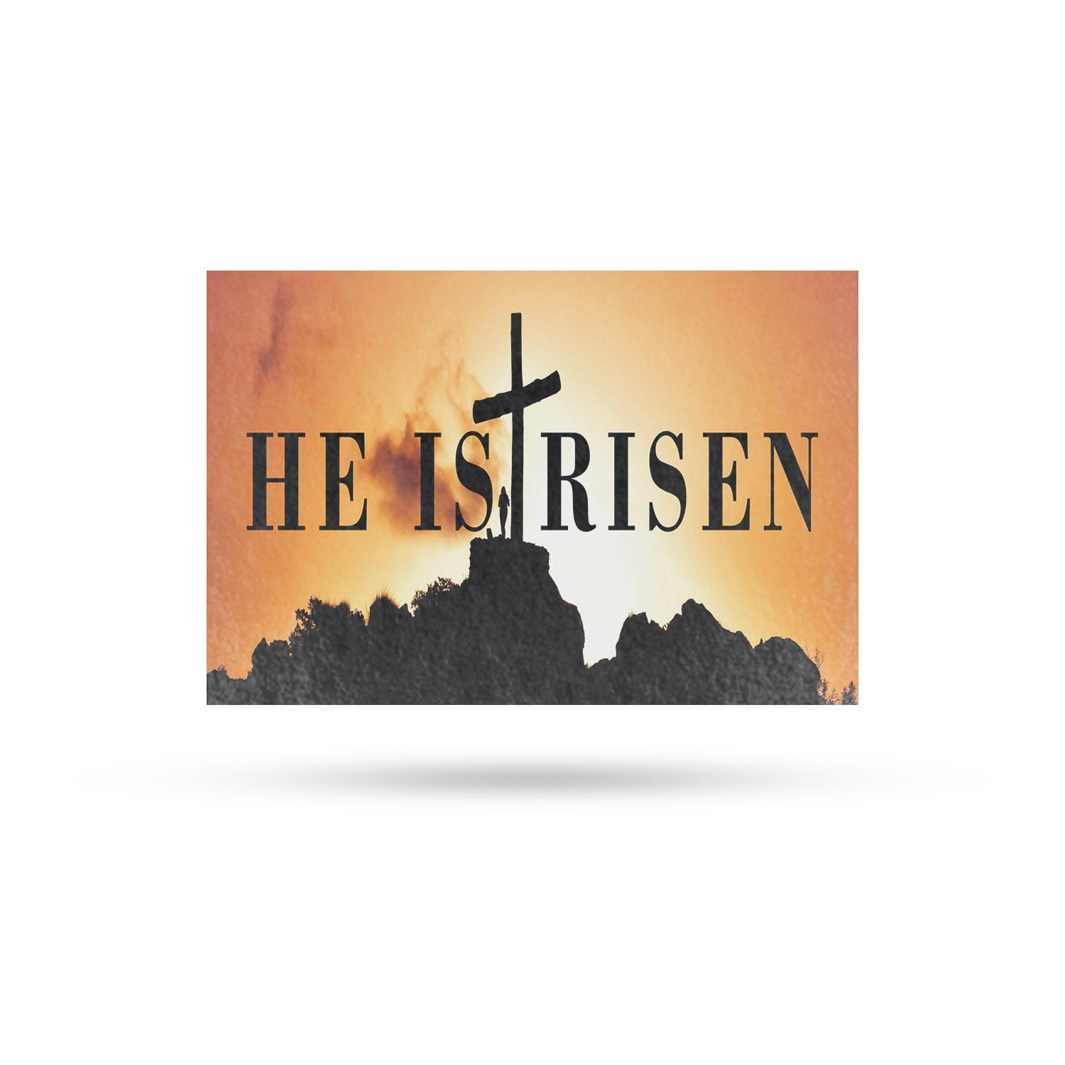 He is Risen Vinyl Decal 24 Inch x 36 Inch Weatherproof Heavy-Duty ...
