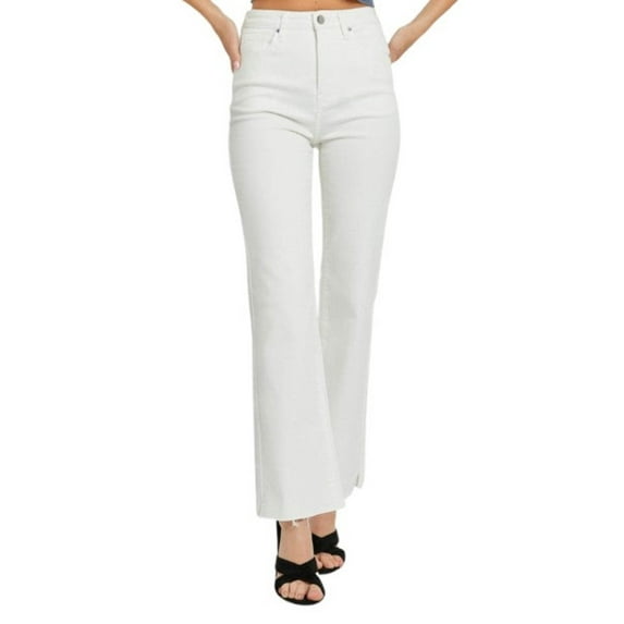 Risen Women's High Rise Tummy Control Straight Jeans - Walmart.com