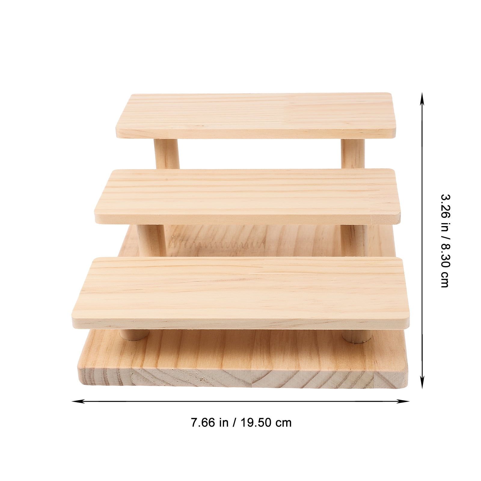 Riser Display Stand Tiered Wood Display Stand Collection Display Riser ...