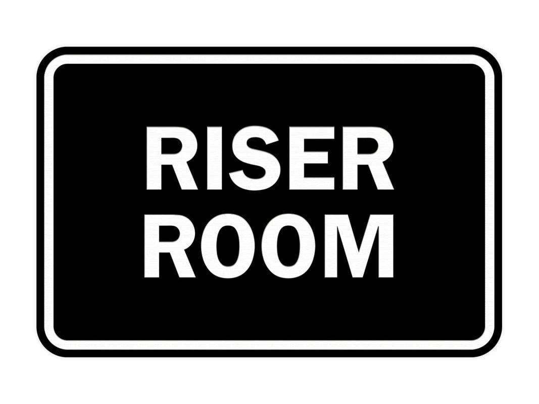 Riser Room 8X12 Inch Rust Free Aluminum,Uv Ink Printing,Indoor Or ...