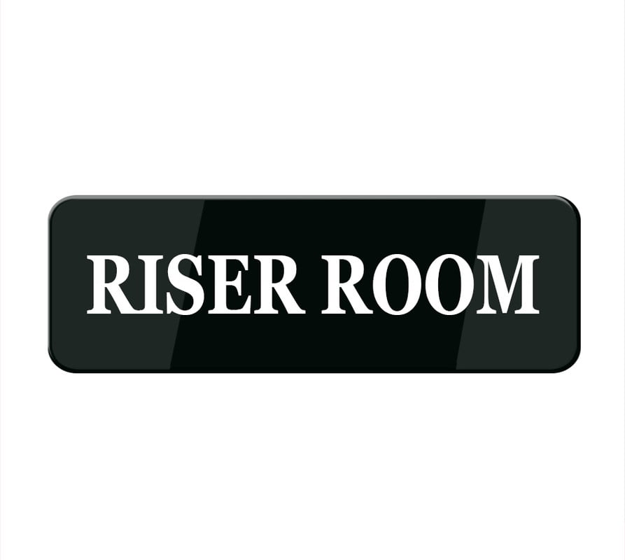 Riser Room Sign For House/Office,Signs For Home,Thick Acrylic Self ...