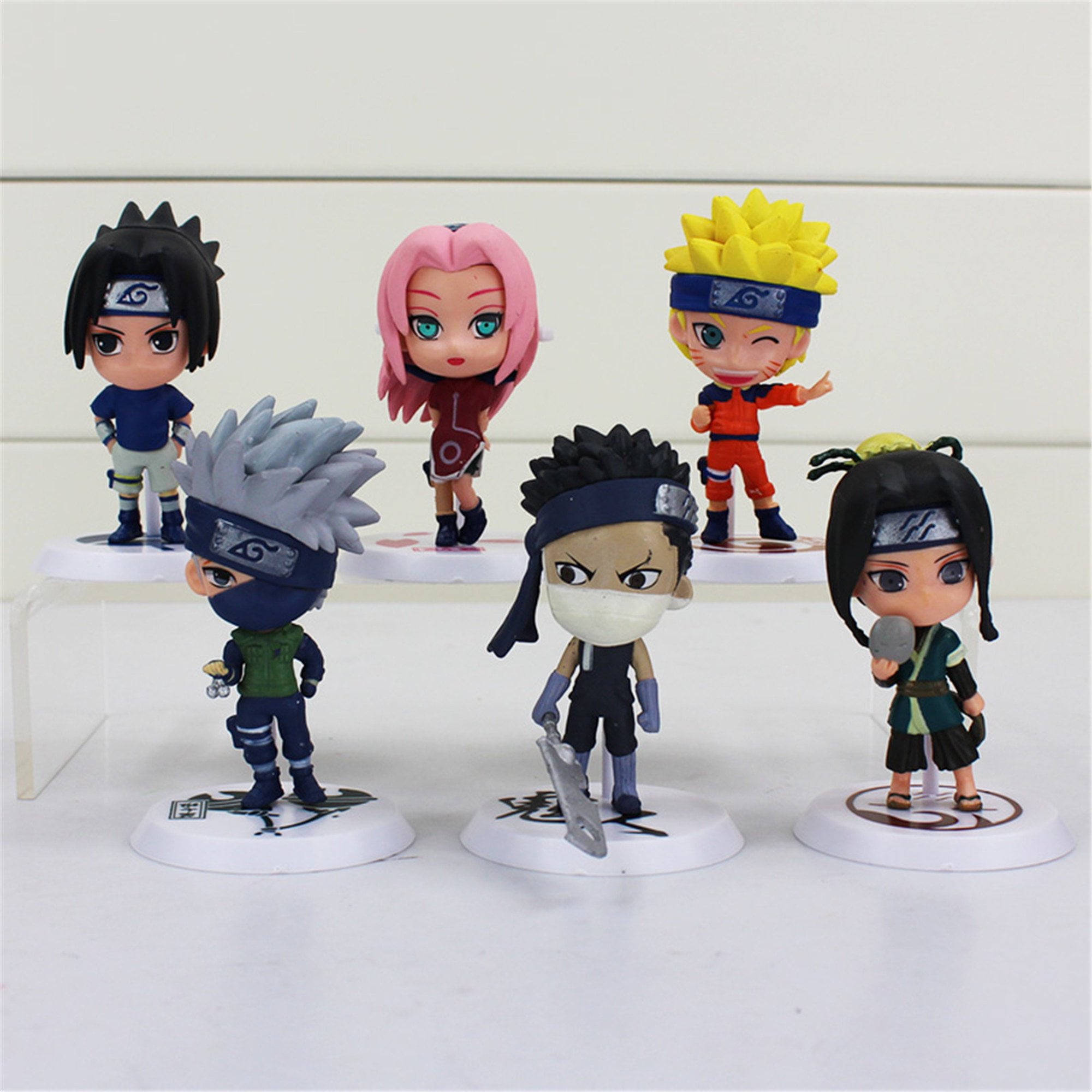 Risewill Anime Naruto Action Figure Set, 6 Pcs Collectible PVC Model ...