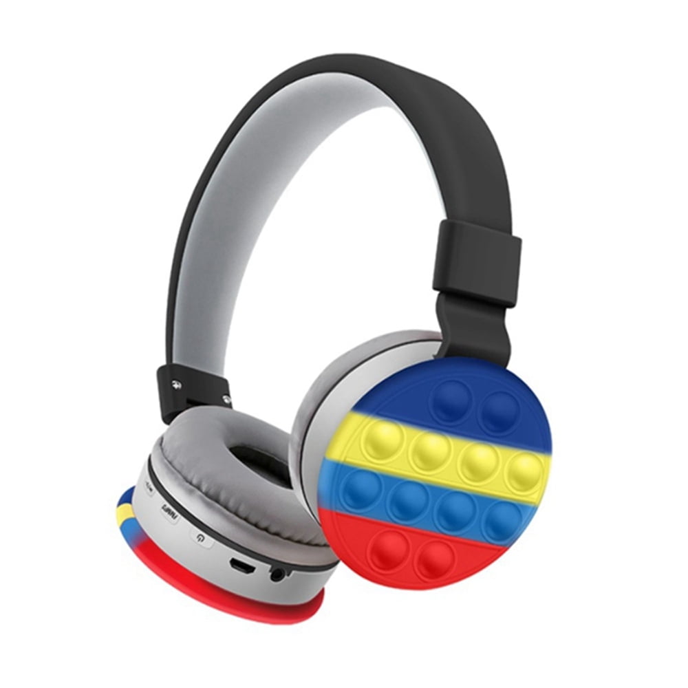 Risewill Head-Mounted Bluetooth Headphones with Fidget Toy, Pop Fidget ...