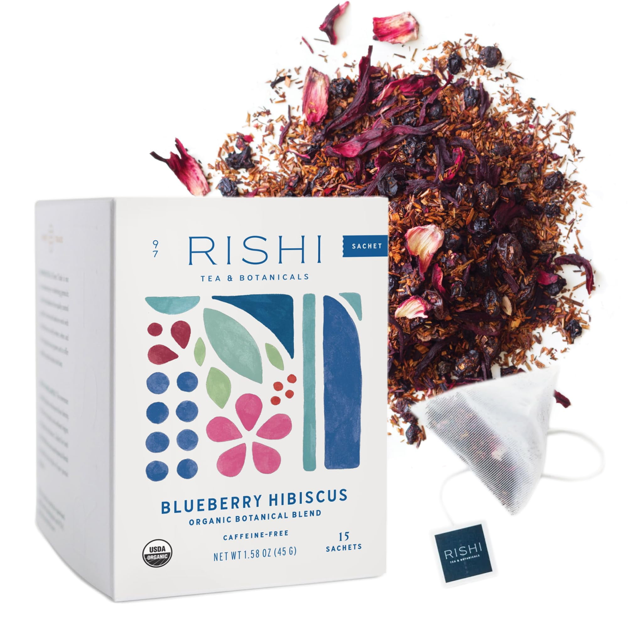Rishi Tea Blueberry Hibiscus Herbal Tea | Immune System Booster ...