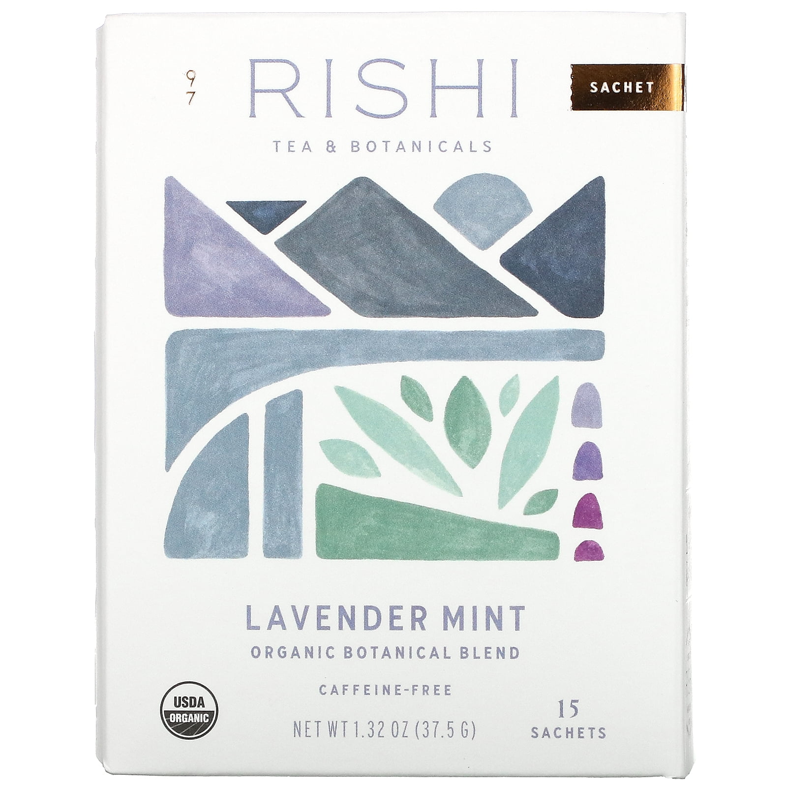 Rishi Tea Organic Lavender Organic Peppermint Tea, 15 Sachets - Walmart.com