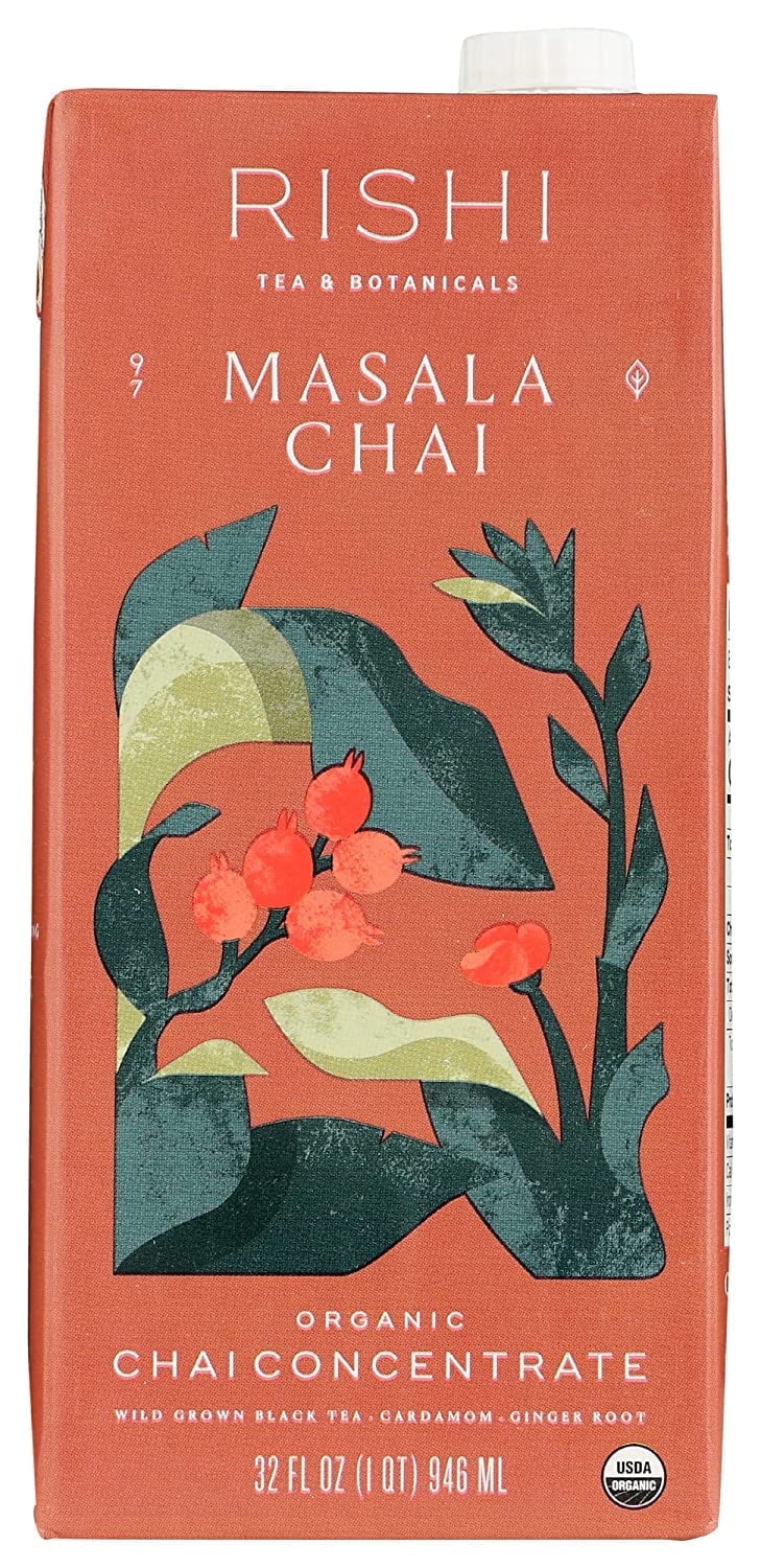 Rishi Tea Organic Masala Chai Tea Concentrate -- 32 fl oz Pack of 2 ...