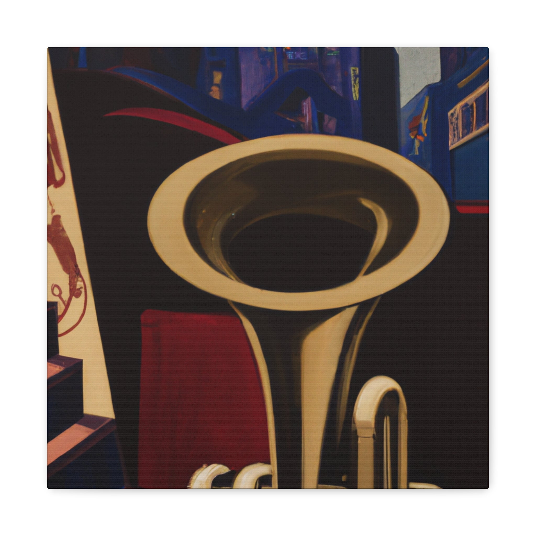 Rising Art Deco Trumpet - Canvas - Walmart.com