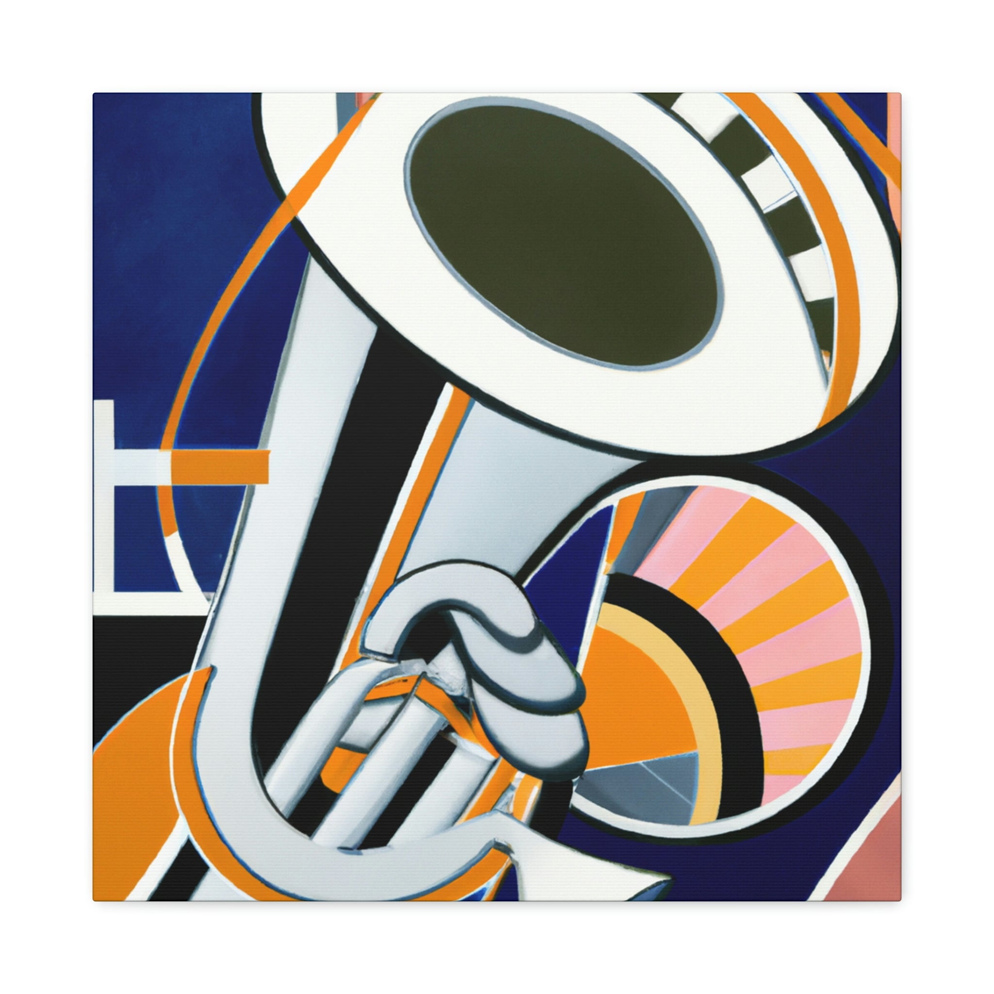 Rising Art Deco Trumpet - Canvas - Walmart.com