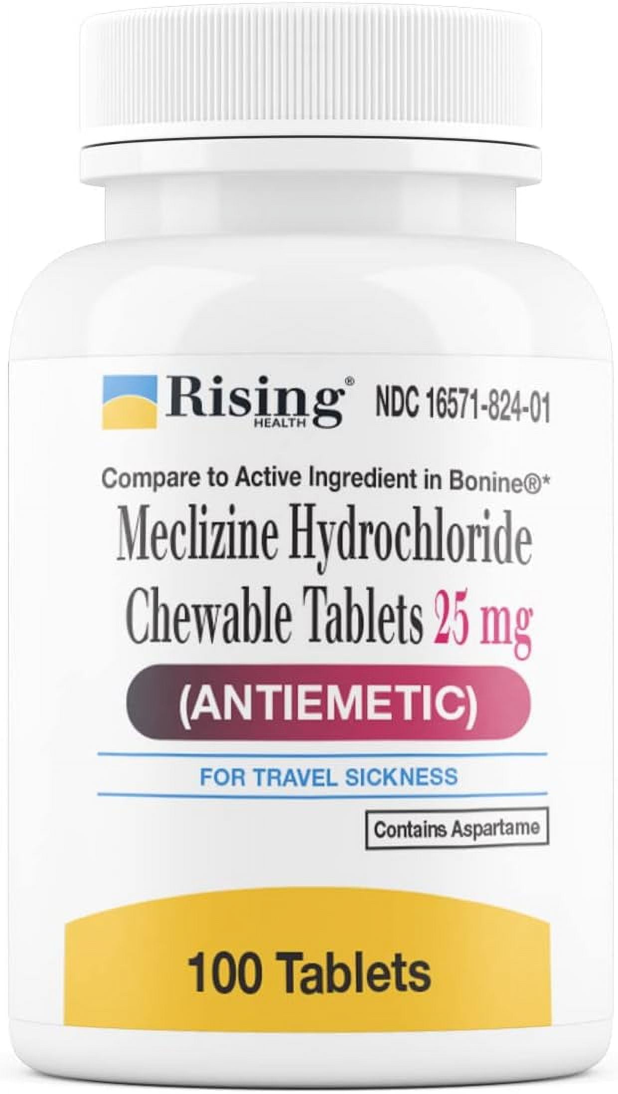 Rising Pharma Motion Relief and Nausea - Meclizine HCL 25mg ...