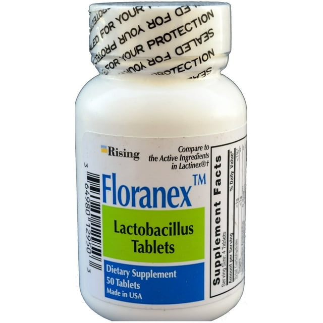 Rising Pharmaceuticals Floranex Tablets Probiotic Dietary Supplement 50 ...