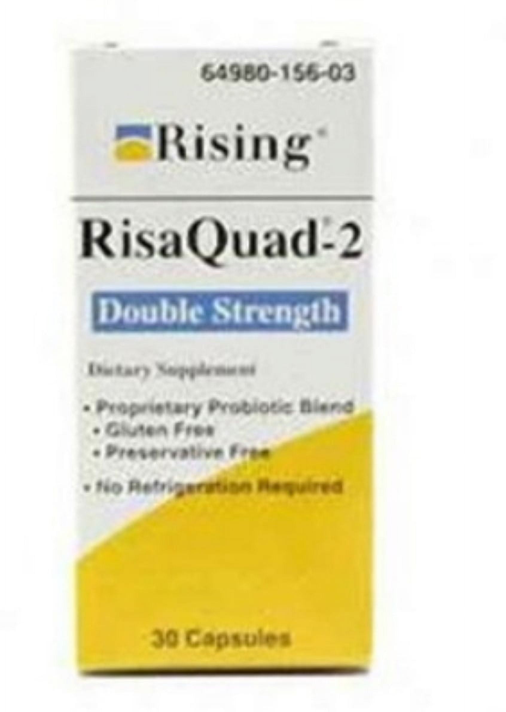 Rising Pharmaceuticals, RisaQuad-2 Double Strength Capsules, 30 Count ...