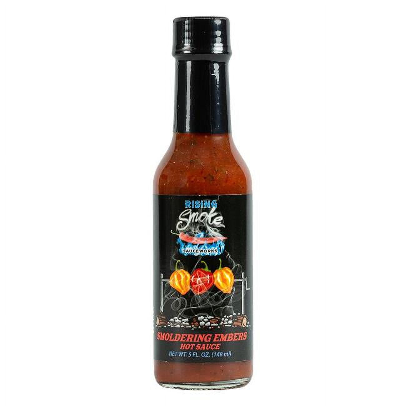 Rising Smoke Sauceworks HS02W 5 oz Smoldering Embers Hot Sauce ...