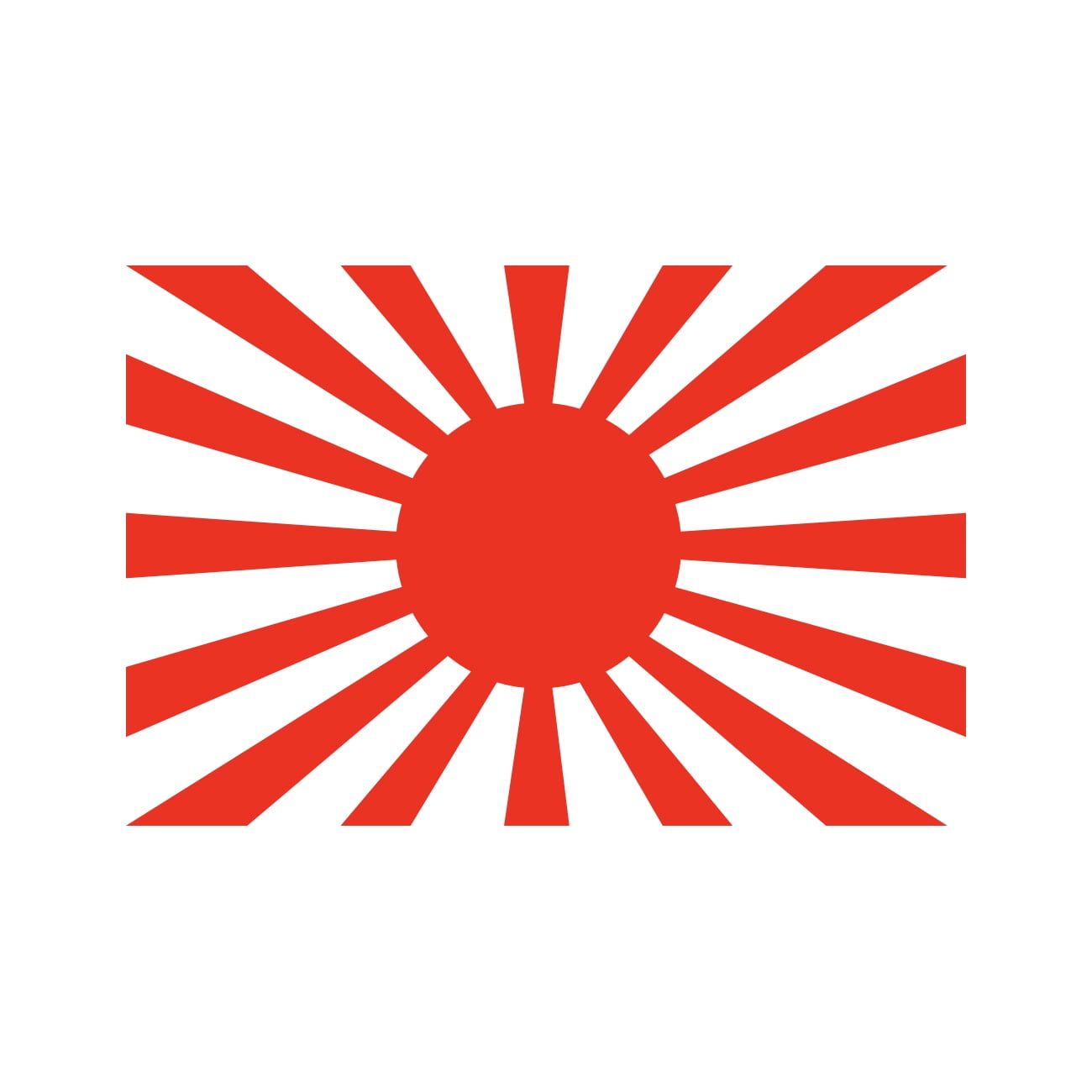 Rising Sun Flag Sticker Decal Die Cut - Self Adhesive Vinyl ...