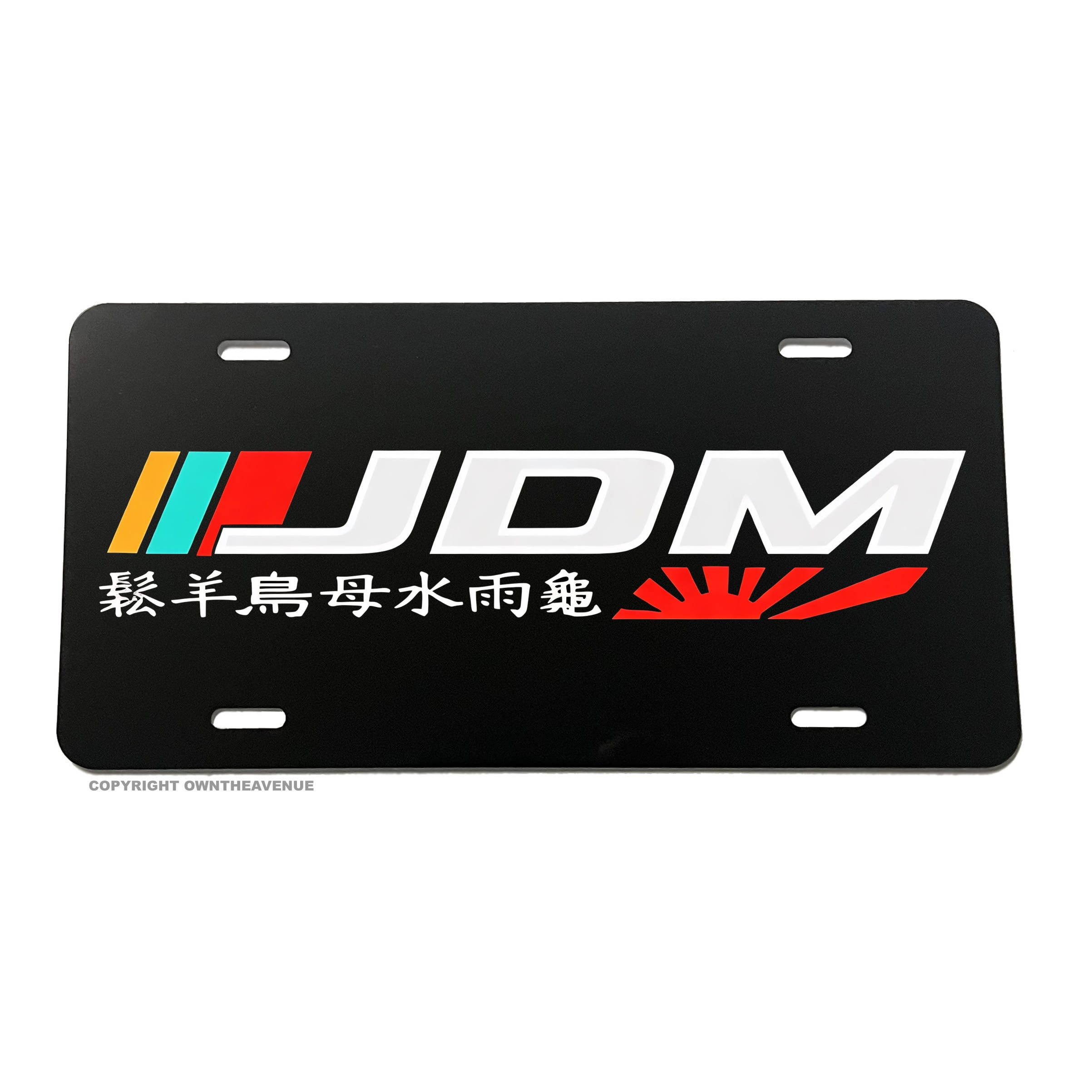 Rising Sun Japan Kanji JDM Racing Drifting Model 902 Auto License Plate ...
