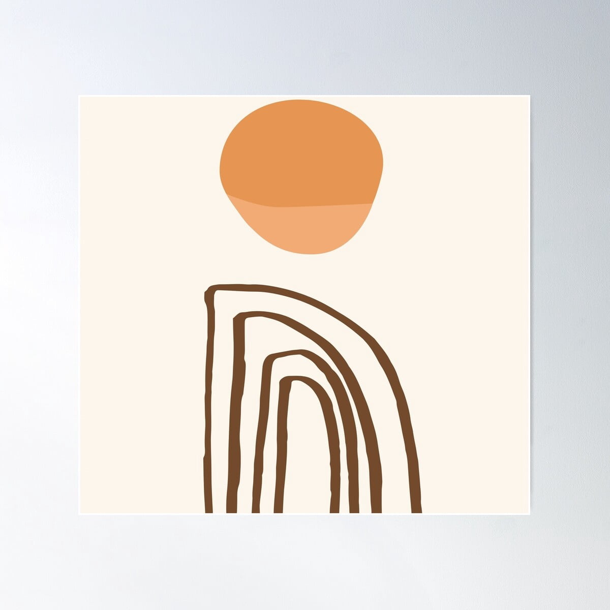Rising Sun Poster Wall Art, Modern Wall Decor For Living Room Bedroom ...