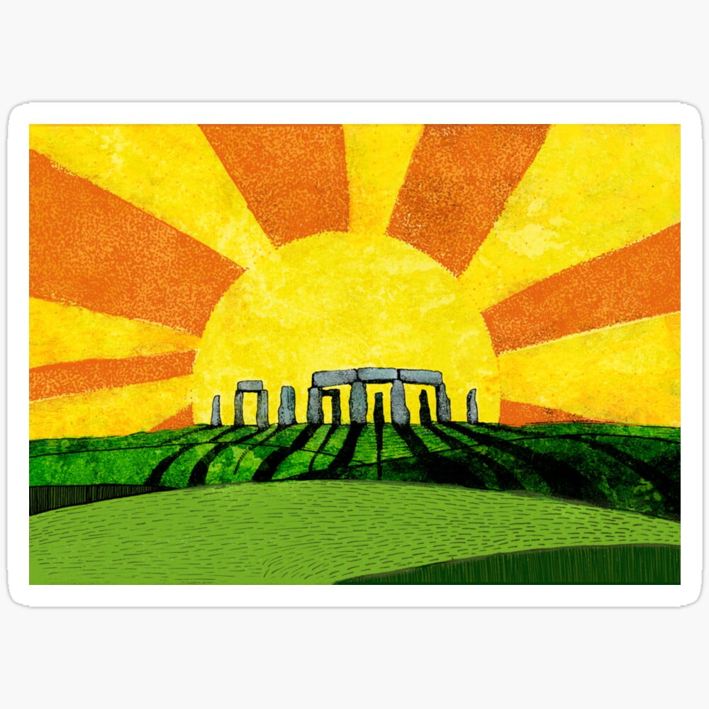 Rising Sun Sticker Phone Decal Water Bottle Stickers Car Decals, Laptop ...