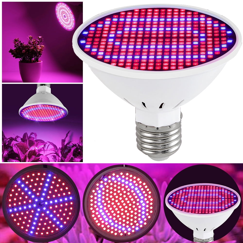 RisingPro LED Plant Grow Light Bulb E26/E27 48LEDs-300LEDs SMD2835 ...
