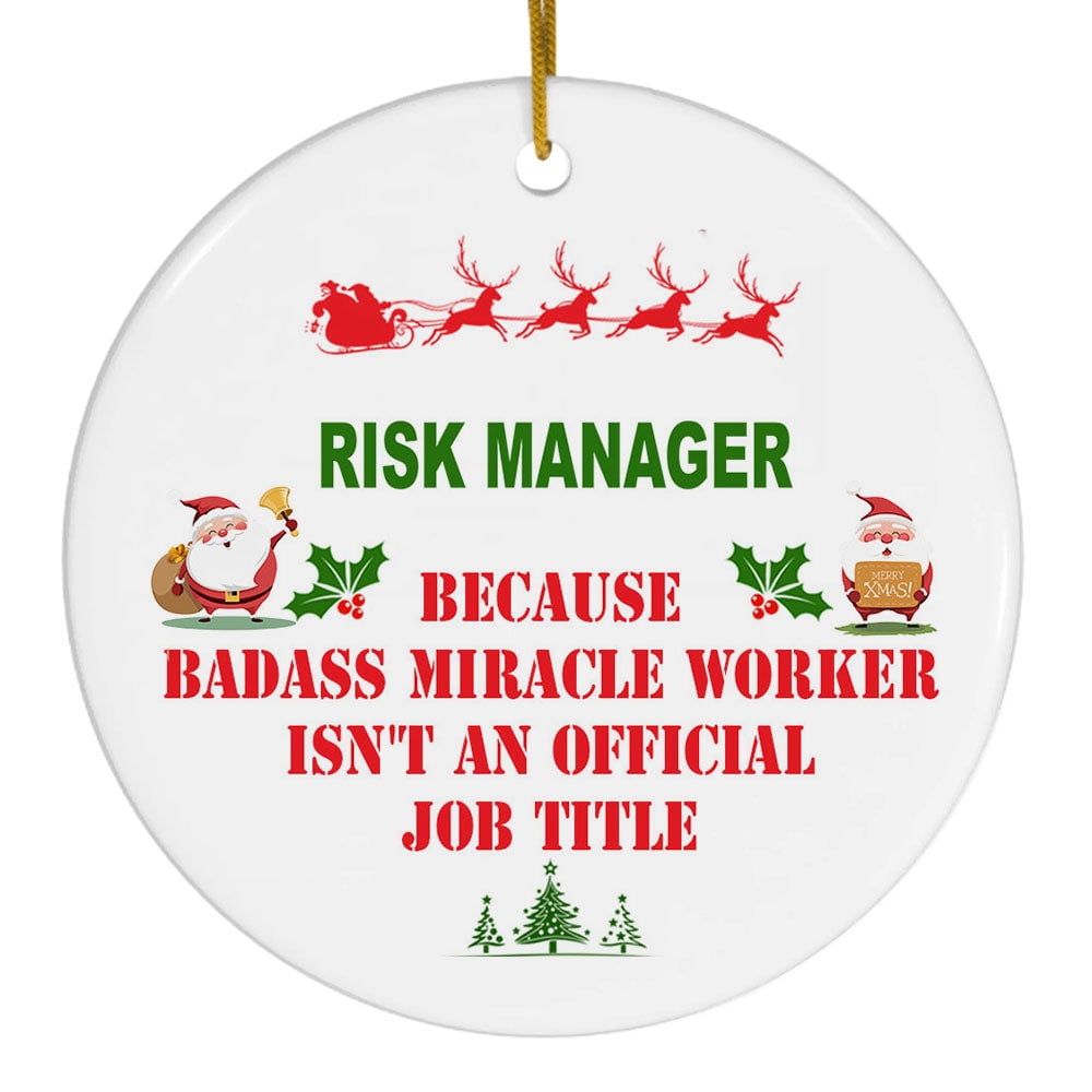 Risk Manager Christmas Ornaments 2025, Christmas Tree Decor, Risk ...