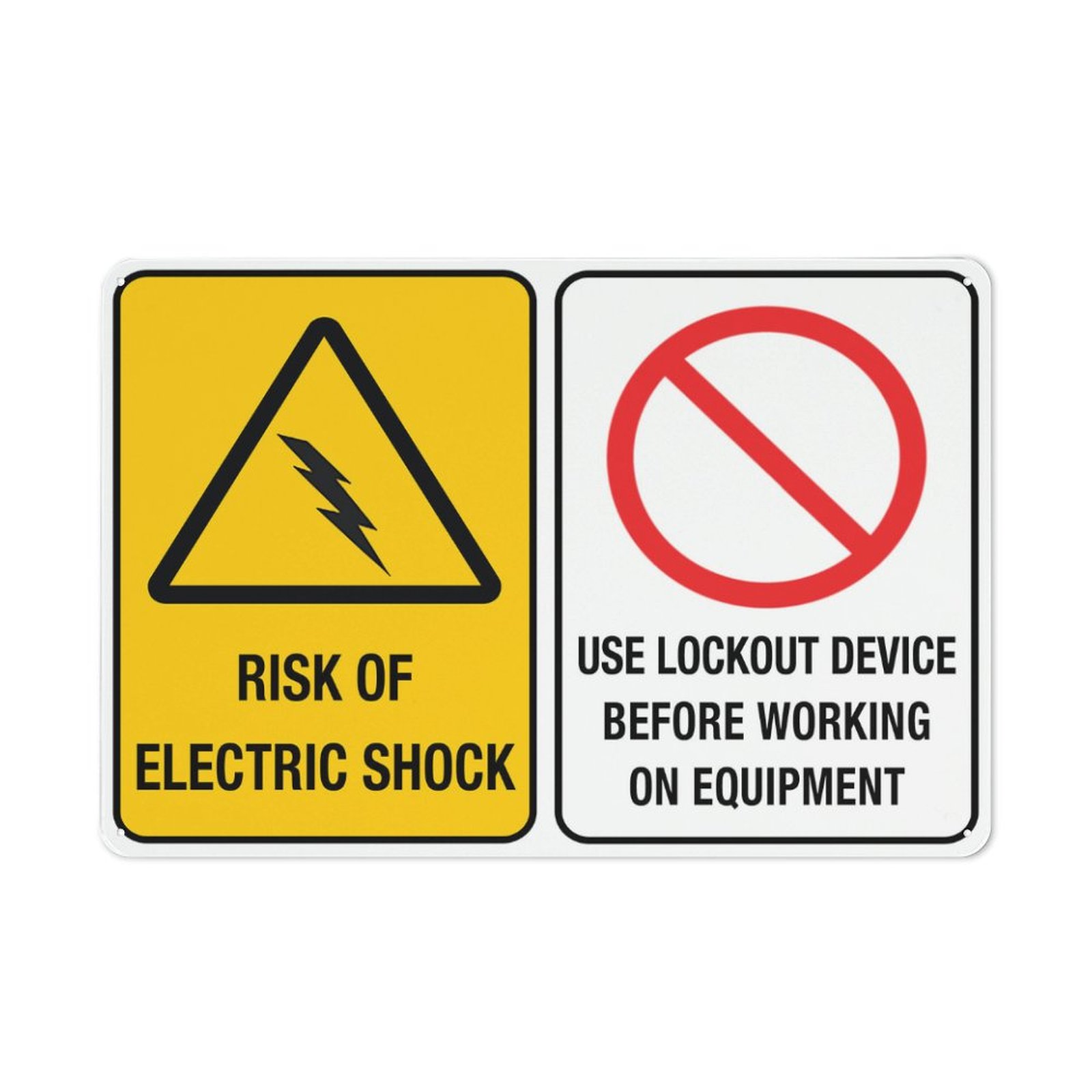 Risk Of Electric Shock - Use Lockout Device Before Working On Equipment ...